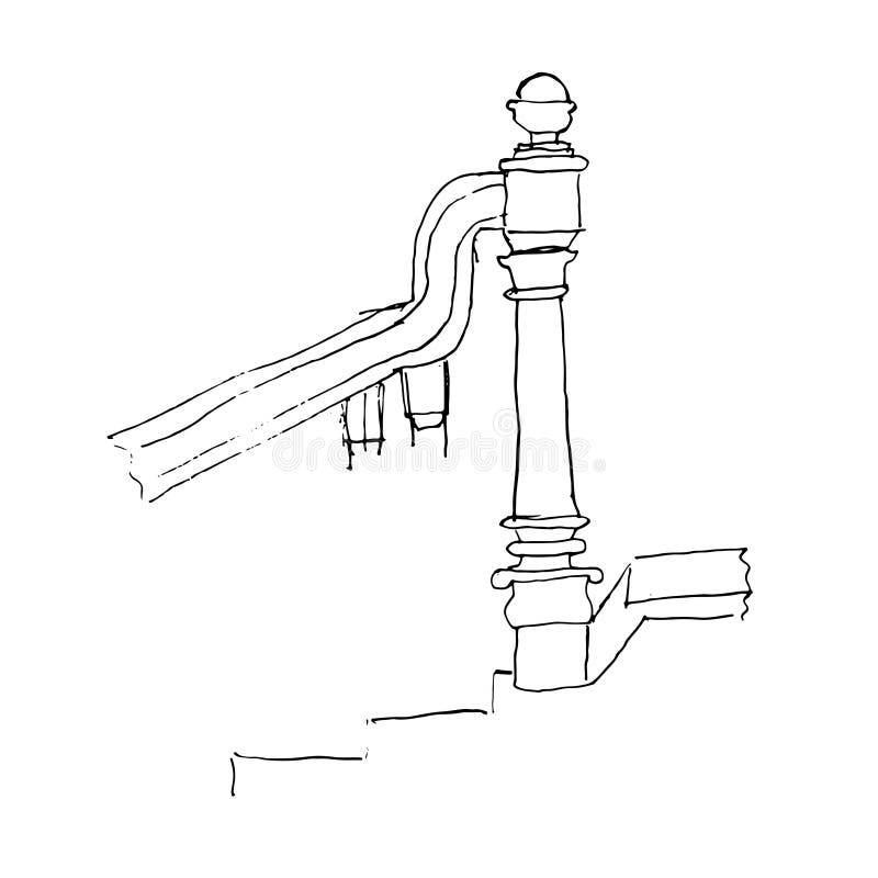 Stair draft 18 stock vector. Illustration of part, construction - 51418693