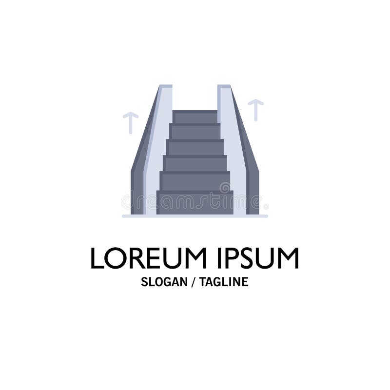 Stair, Elevator, Electric, Ladder Mobile App Icon Design Stock Vector ...