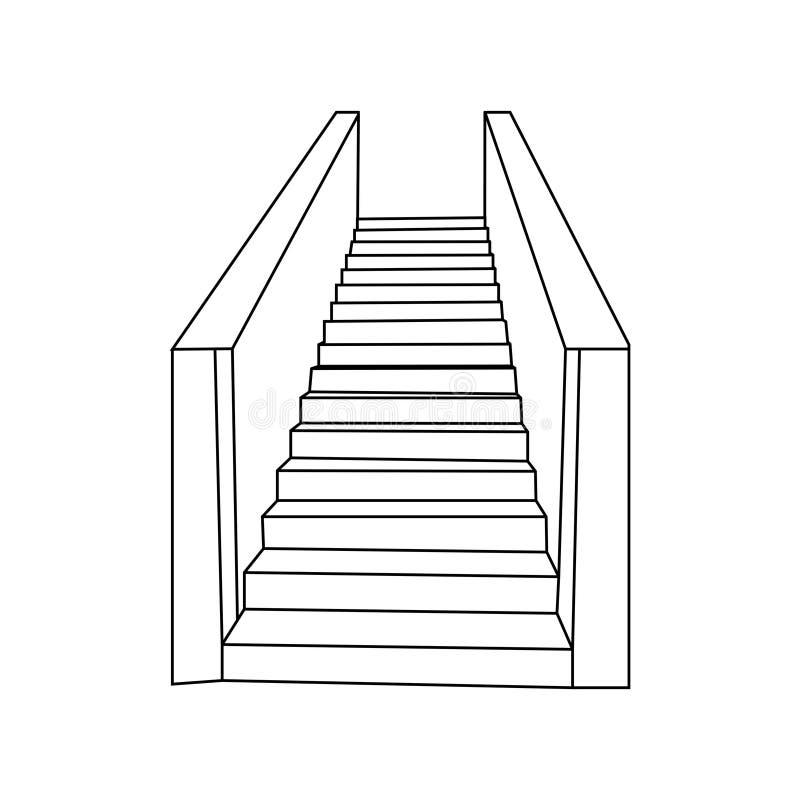 Stair icon design stock vector. Illustration of moving - 341139764