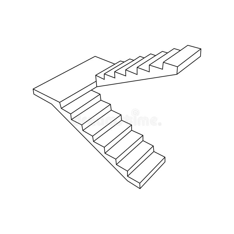 Stair icon design stock vector. Illustration of graphic - 341139794