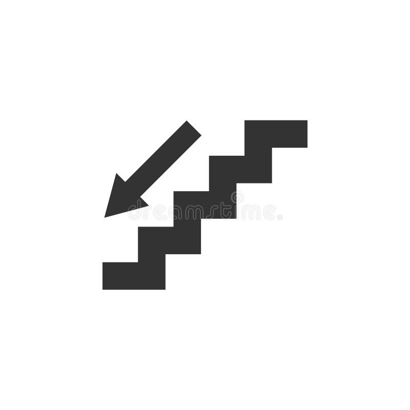Stair Icon Graphic Design Template Vector Stock Vector - Illustration ...