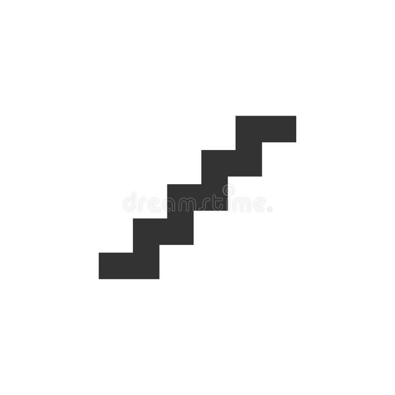 Stair Icon Graphic Design Template Vector Stock Vector - Illustration ...