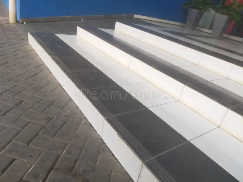 Stair...just Black and White....step by Step...step by Step... Stock ...