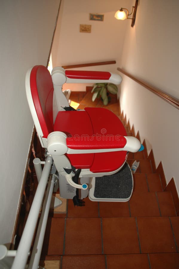 Handicap Elevator, Lift for Invalid Wheelchair Stock Image - Image of ...