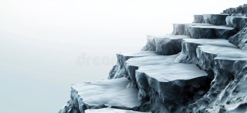 Stair-like Ice Formations on Rocky Surface with Smooth Textures and ...