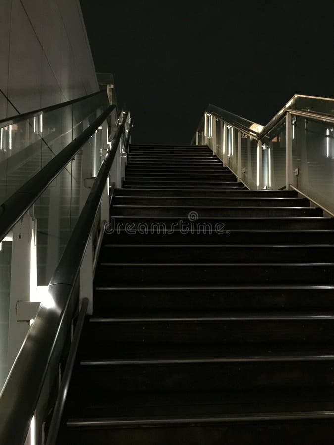 Stair stock photo. Image of stair, staircase, night, mono - 56291530