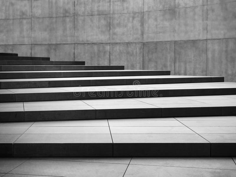 Stair Step Concrete Cement Floor Architecture Details Grey Texture ...