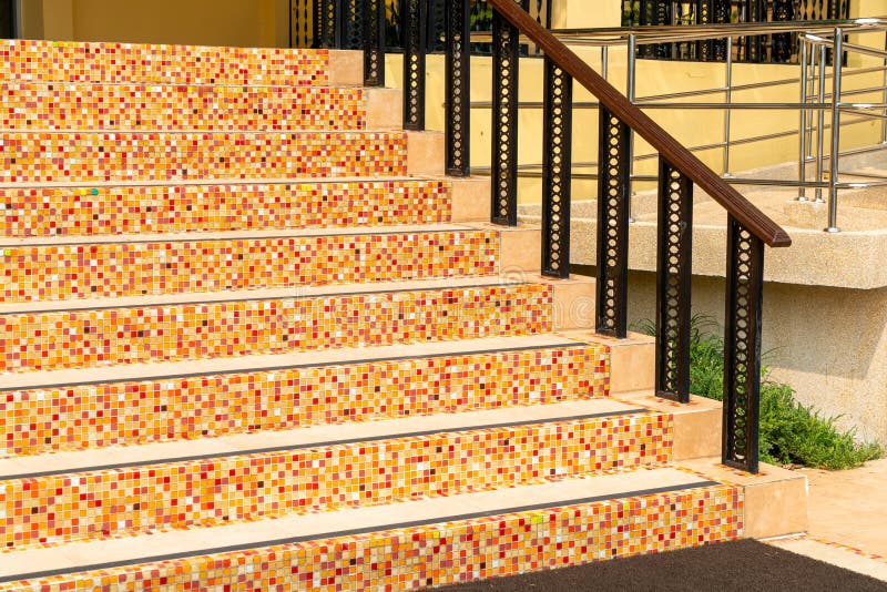 Stair Step Decorative with Tile Stock Image - Image of step, decoration ...
