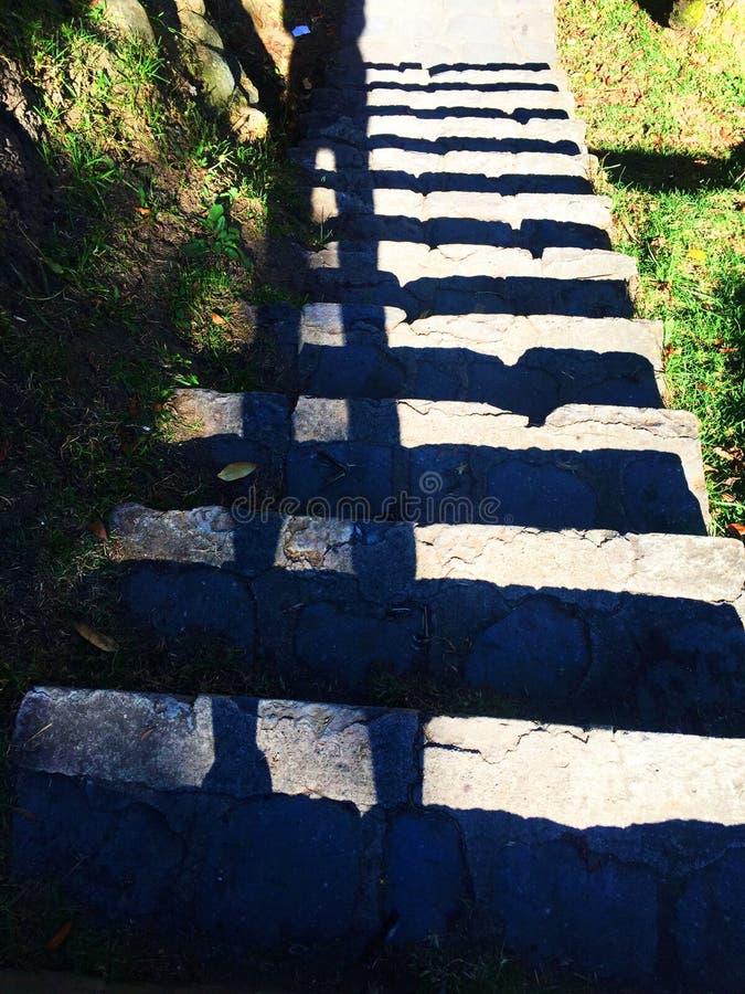 Stair Steps and Shadows Abstract Stock Image - Image of silhouette ...