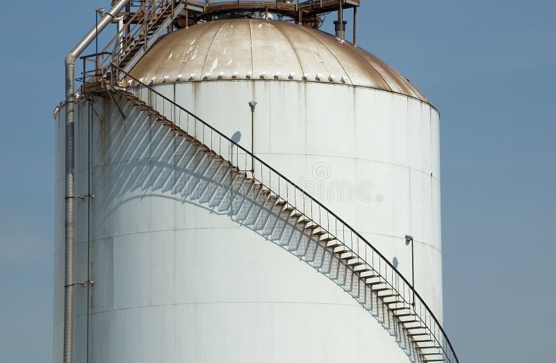 Stair on Tank with Shadow stock image. Image of tank, winding - 100379
