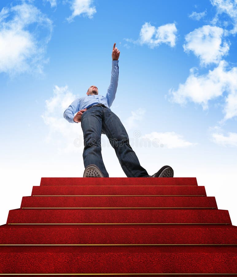 Stair to success stock photo. Image of businessman, concept - 20606094