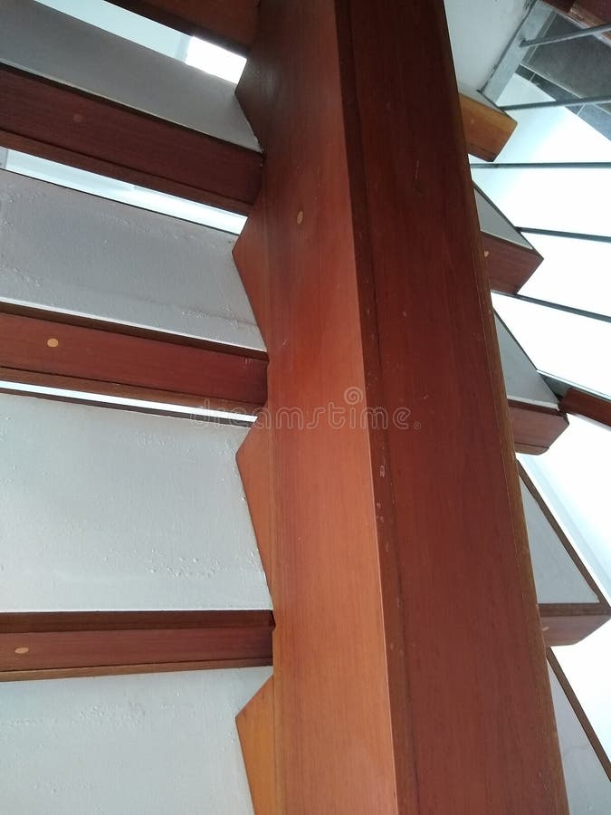 Stair vertical wood holder stock image. Image of colors - 267944137