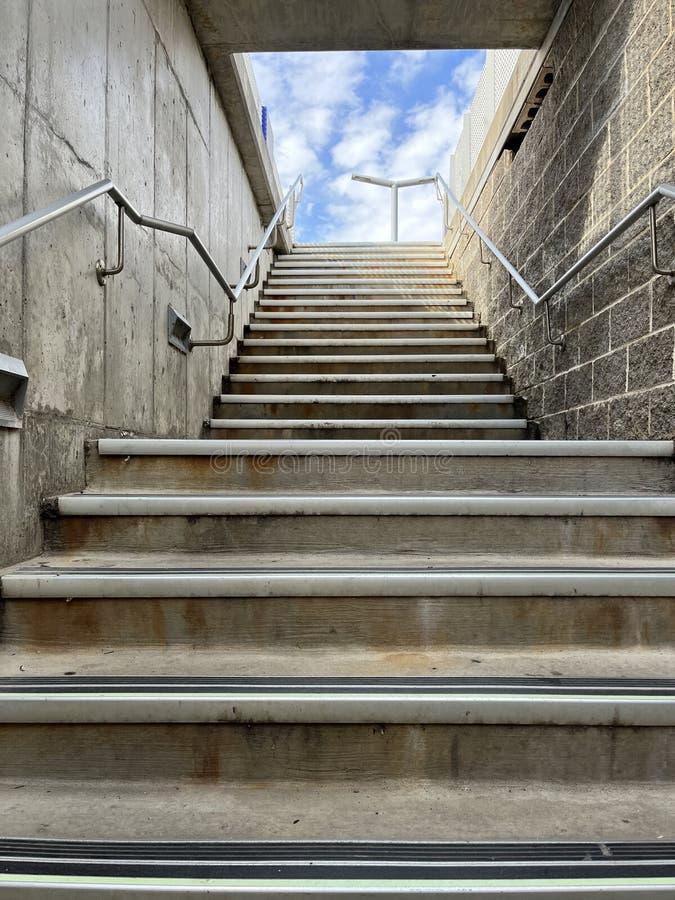 Stairs Going Up To Blue Sky Stock Image - Image of stone, arch: 350804729