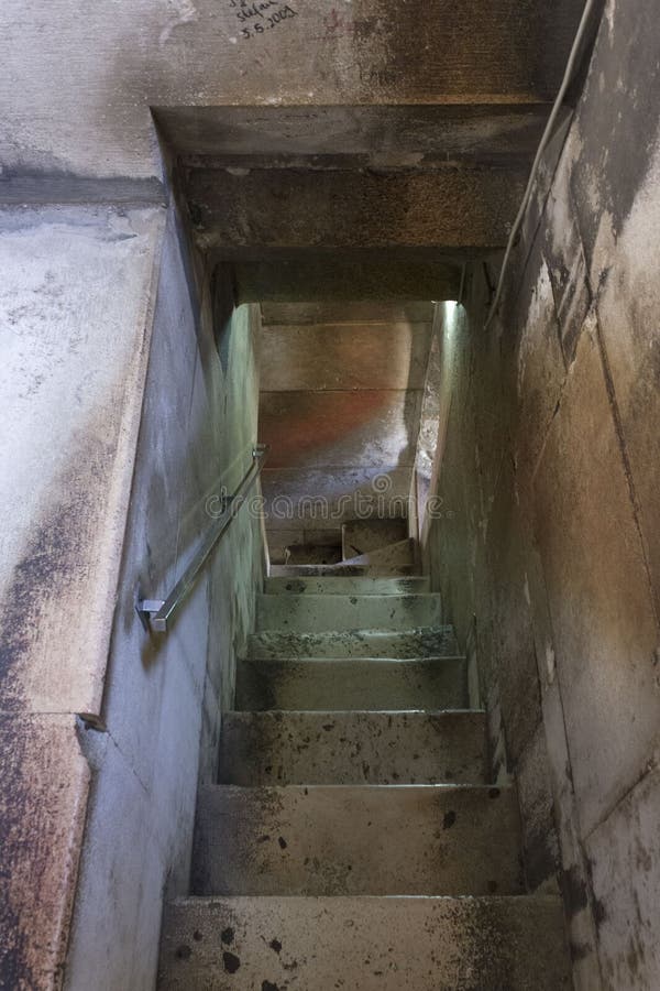 The Staircase of the Bell Tower of Saint Domnius in Split Stock Image ...