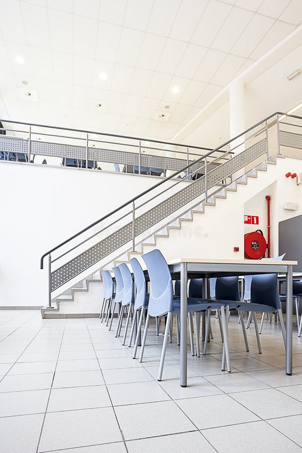 Staircase in an building stock image. Image of handrail - 77764823