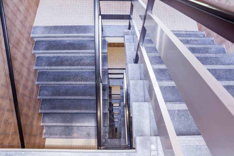 Staircase in an building stock image. Image of interior - 78463003