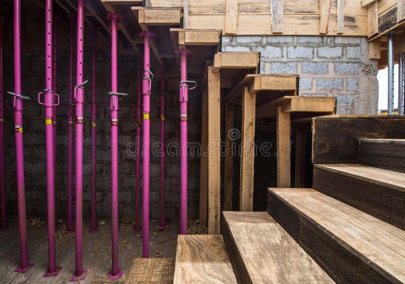 Staircase Construction, Construction Props Stock Photo - Image of home ...