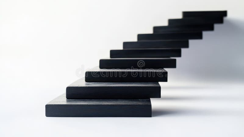Staircase Design Evoking Modern Minimalism Stock Photo - Image of ...