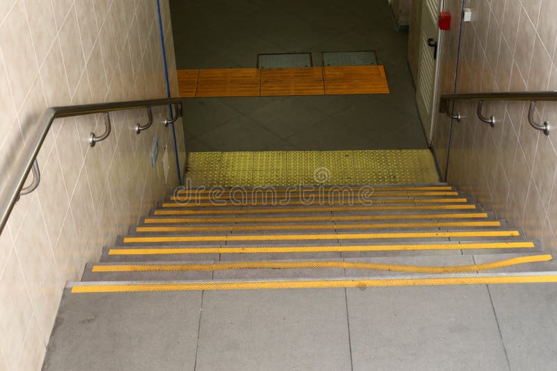 The Ladder Serves To Climb Up and Down Stock Image - Image of building ...