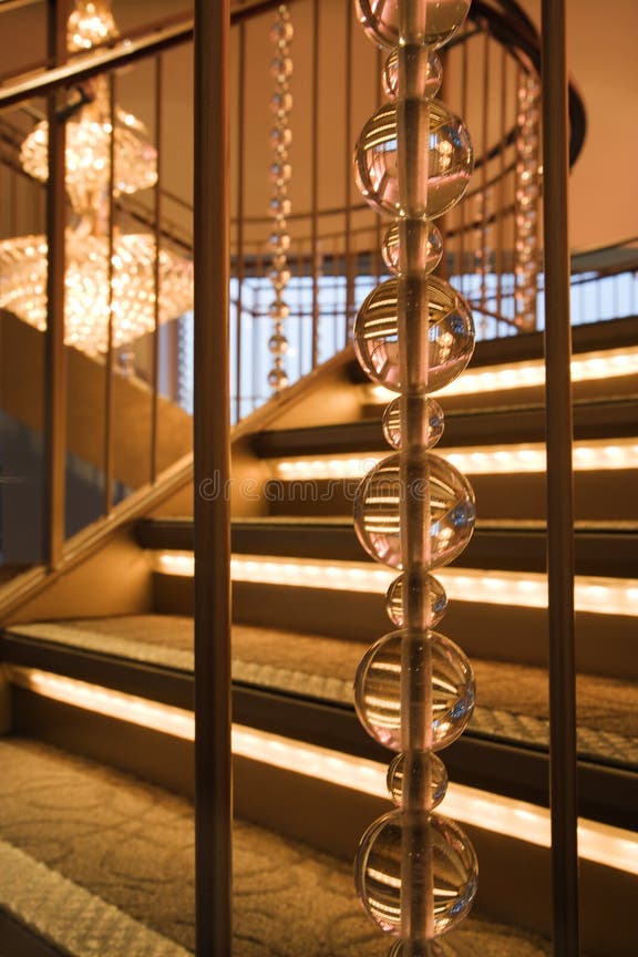 Staircase in Fancy Building. Stock Image - Image of stair, railing: 2045067