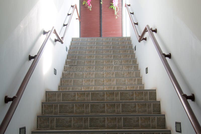 Staircase going up stock image. Image of office, progress - 76577509