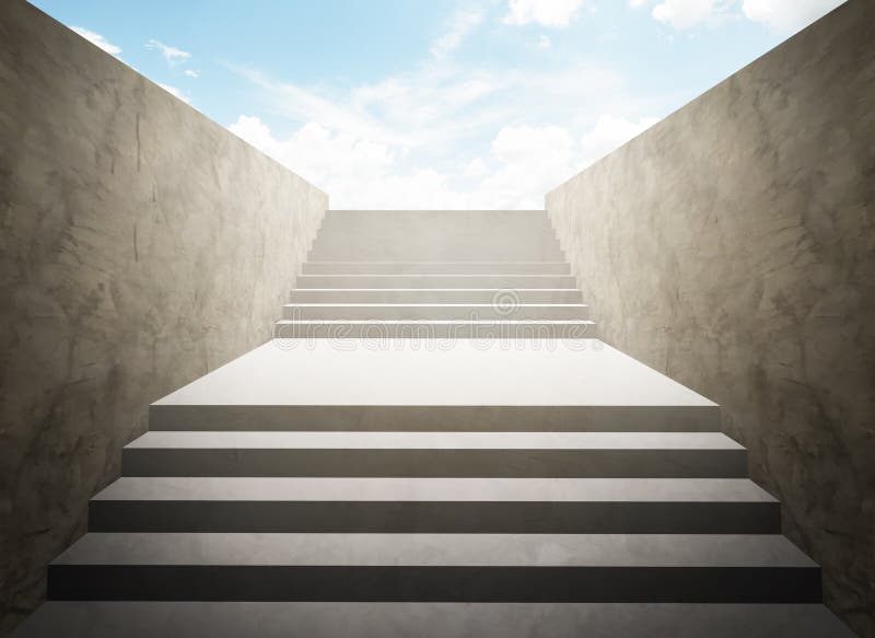 Staircase Going Up, Successful Business Stock Illustration ...