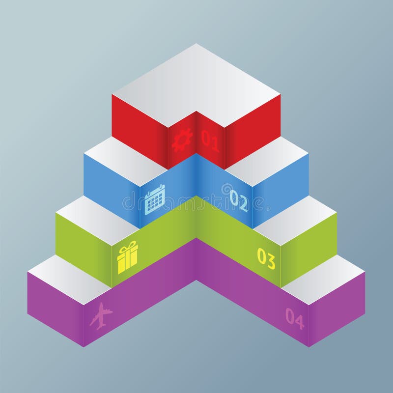 Staircase Graph stock vector. Illustration of element - 56671353