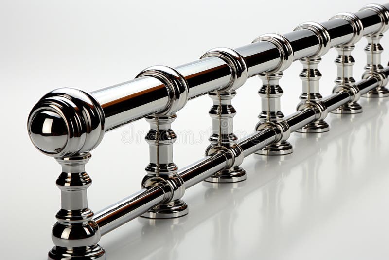 Staircase Handrail on White Background Stock Illustration ...