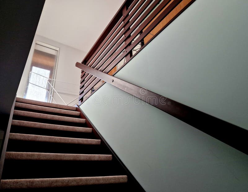 Stair Carpet Light Dark Basement Stairs Stock Photos - Free & Royalty ...