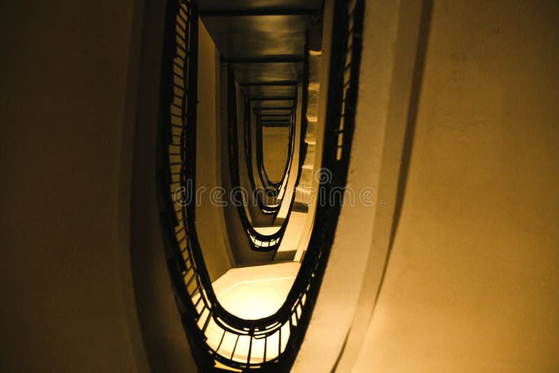 Staircase Inside Apartment Building Stock Image - Image of architecture ...