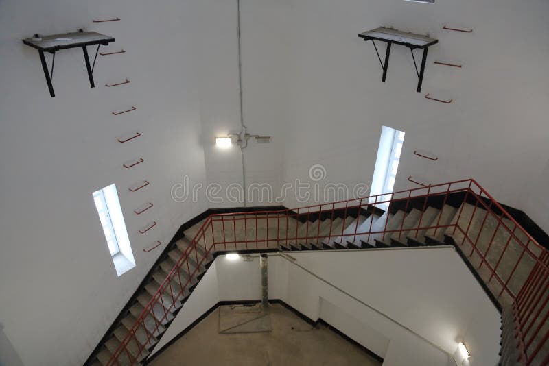 The Staircase Inside the Tower Stock Photo - Image of wall, inside ...