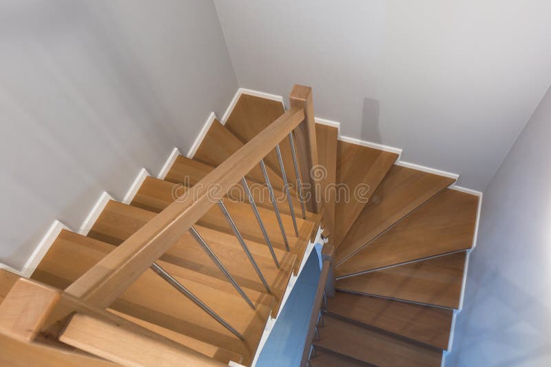 Staircase Interior with New Steps Stock Image - Image of estate, house ...