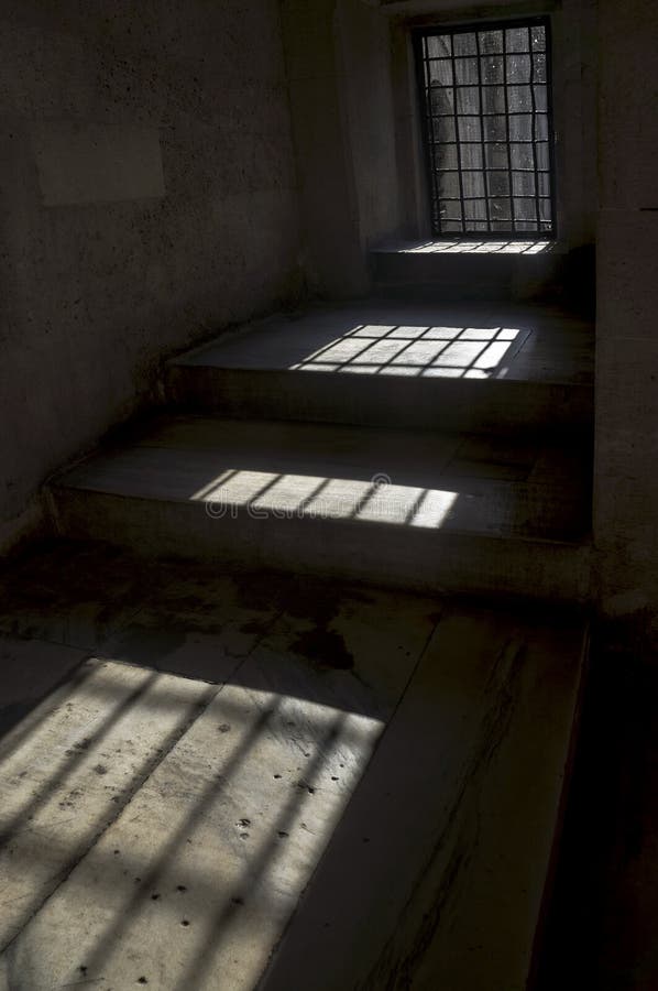 Staircase with Light Shining through Window Stock Image - Image of ...