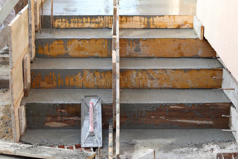 Staircase Making at Construction Site Stock Photo - Image of stairs ...