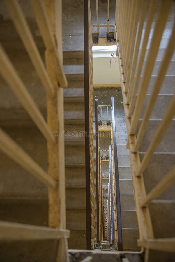 Staircase of a Multi-storey Building Stock Photo - Image of ...