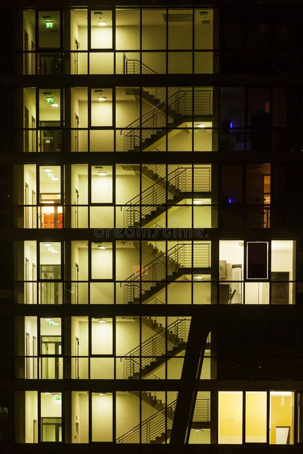 Staircase at night stock photo. Image of architecture - 36835718