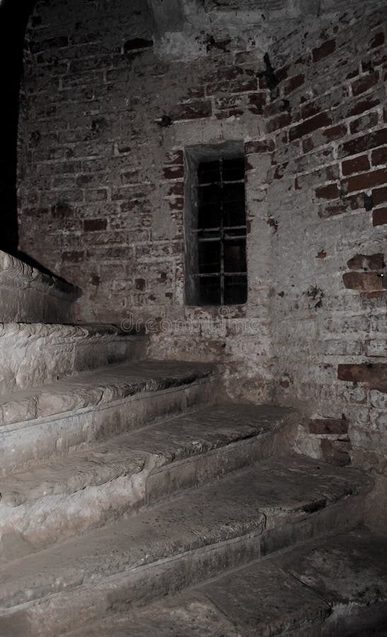 Staircase in an old castle stock image. Image of stairs - 91414851