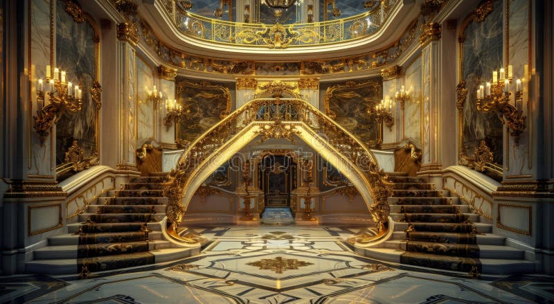 Staircase in an old palace stock image. Image of architectural - 328521621