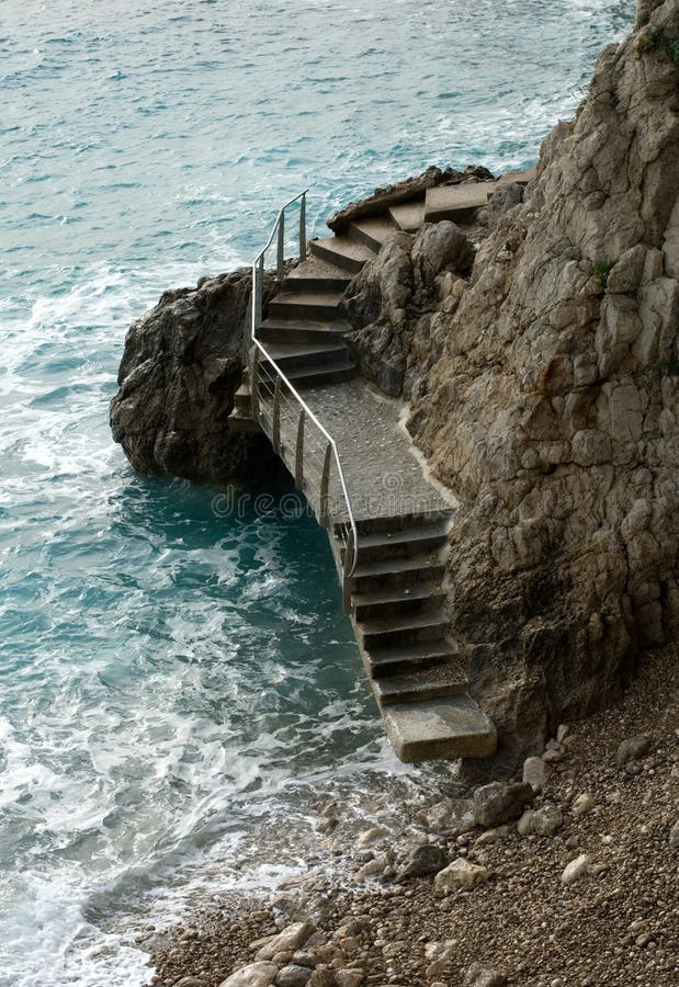 Staircase Over the Rocks stock photo. Image of pathway - 12754858