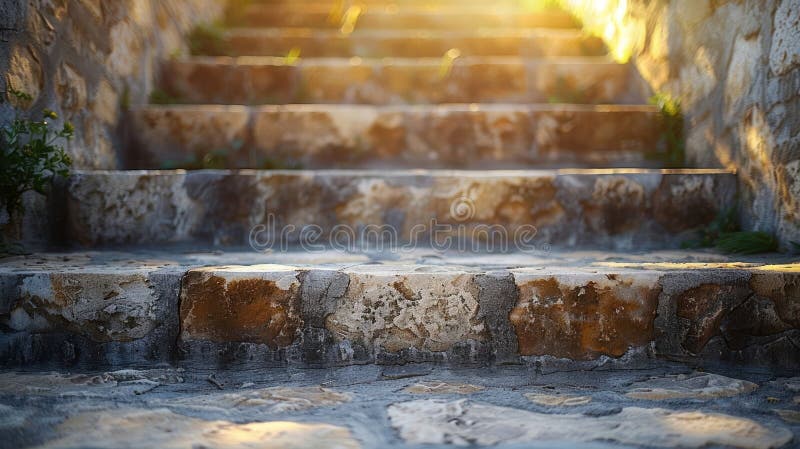 A Staircase with a Shadow on it Stock Illustration - Illustration of ...