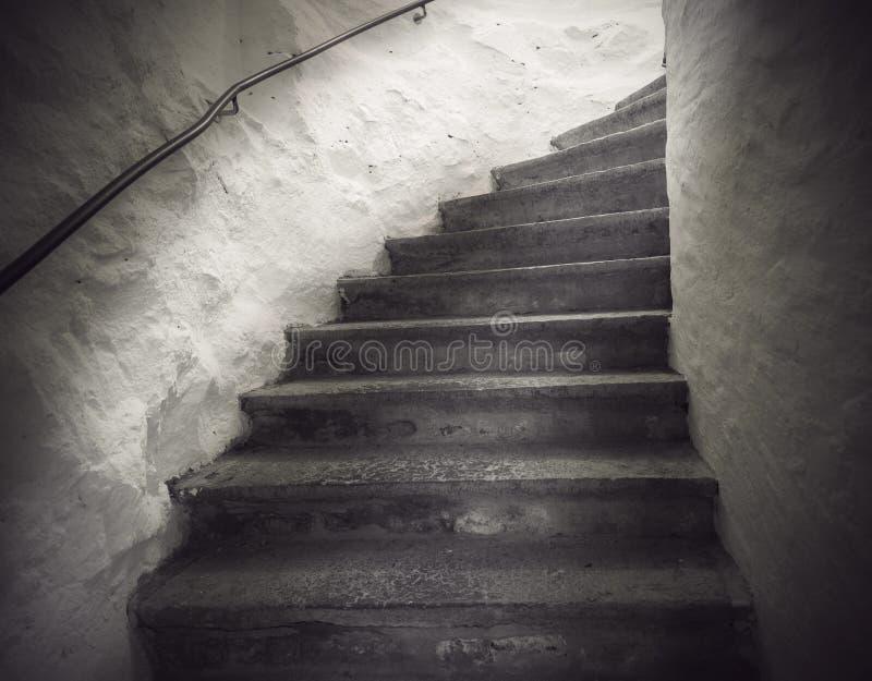 Spooky staircase stock photo. Image of adventure, dark - 34712130
