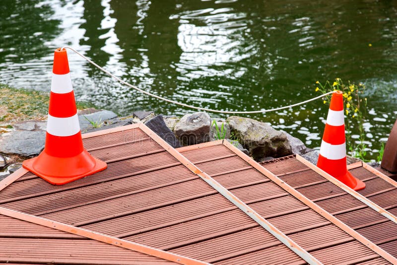 A Staircase Steps on the Waterfront. Stock Image - Image of barrier ...