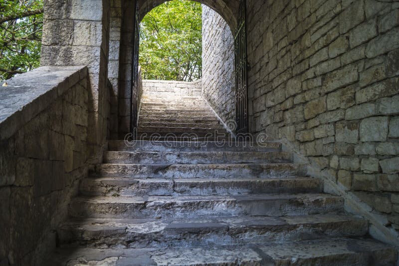 Staircase of Stone in the Castle Stock Image - Image of ancient, ladder ...