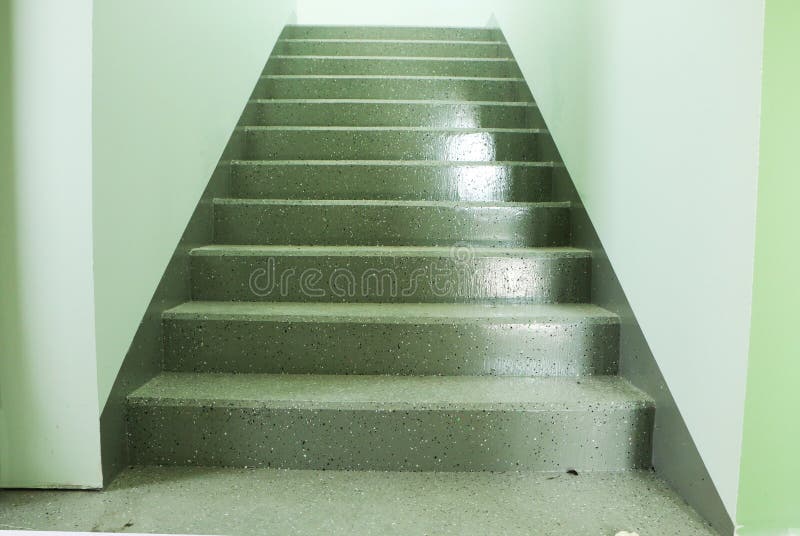 Staircase with Stone Steps Inside the Building Stock Image - Image of ...