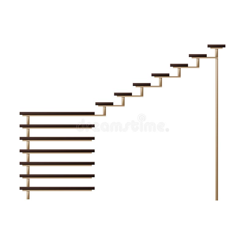 Staircase Vector Icon.Cartoon Vector Icon Isolated on White Background ...