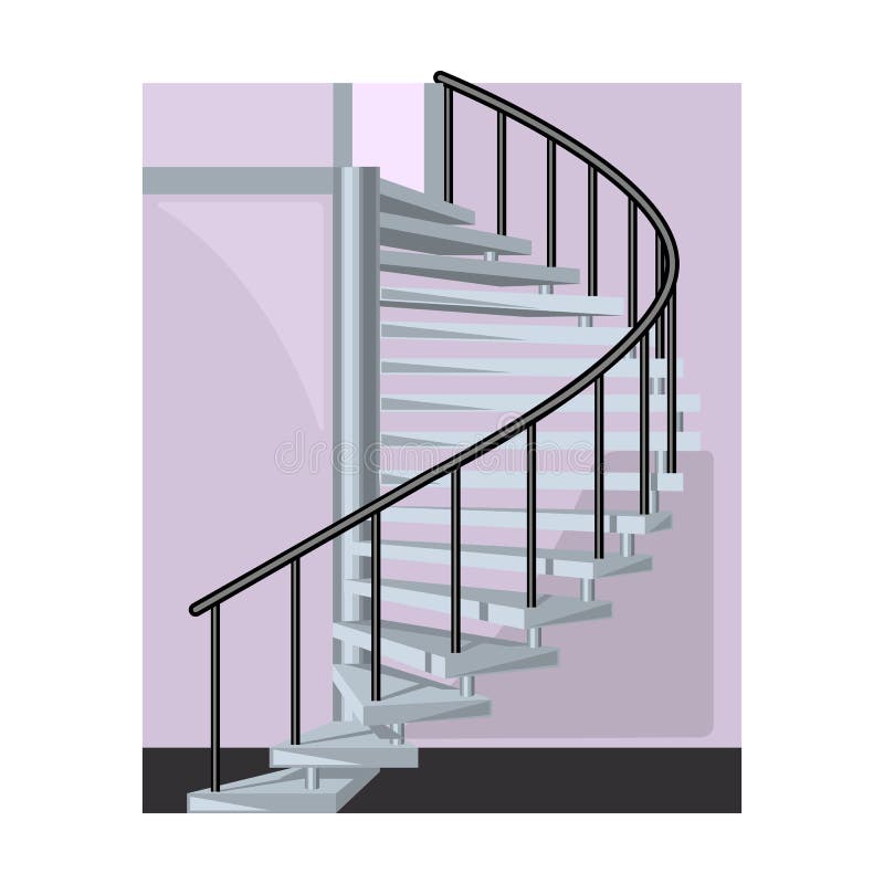 Staircase Vector Icon.Cartoon Vector Icon Isolated on White Background ...