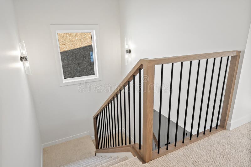 Staircase Window Above Railing Below Stock Photos - Free & Royalty-Free ...