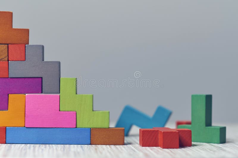 Staircase Wooden Cubes. Business Development Concept. Concept of ...