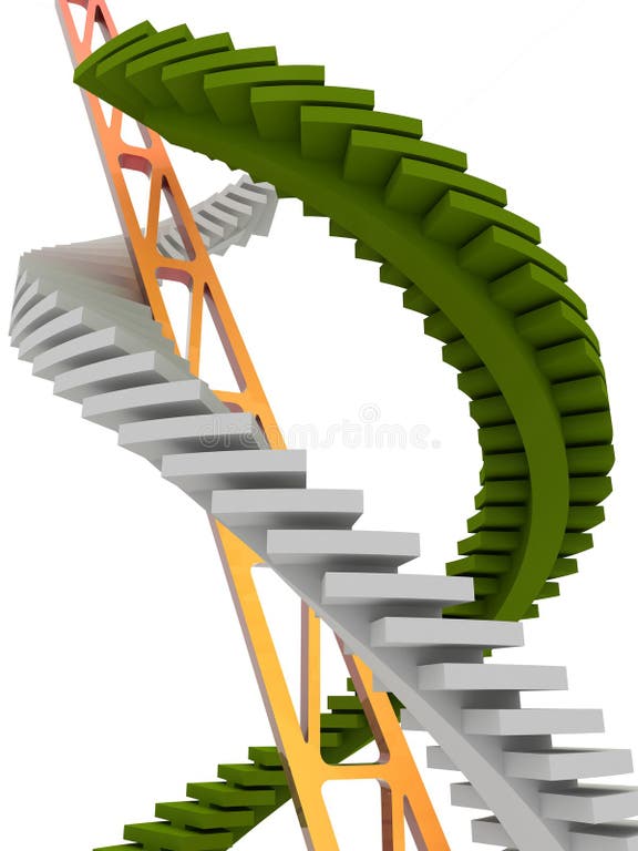 Stairs stock illustration. Illustration of isolated, curl - 11942094