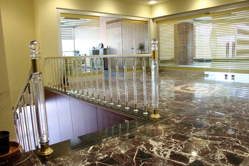 Upscale condo lobby stock image. Image of front, motel - 189361